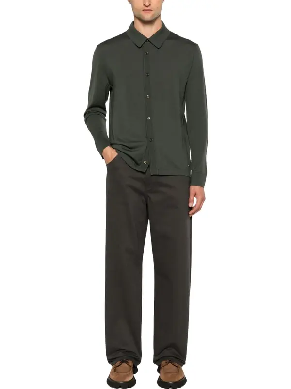 Brioni Fine-knit Cardigan - Green