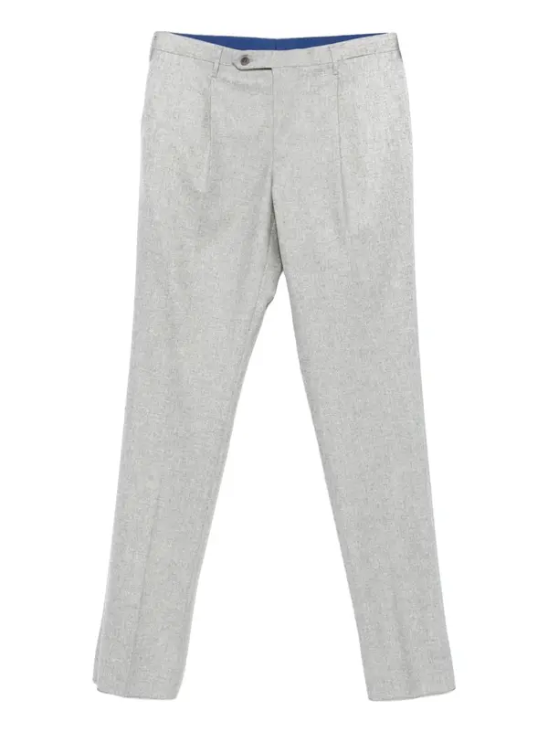 ROTA Mélange-effect Chino Trousers - Grey