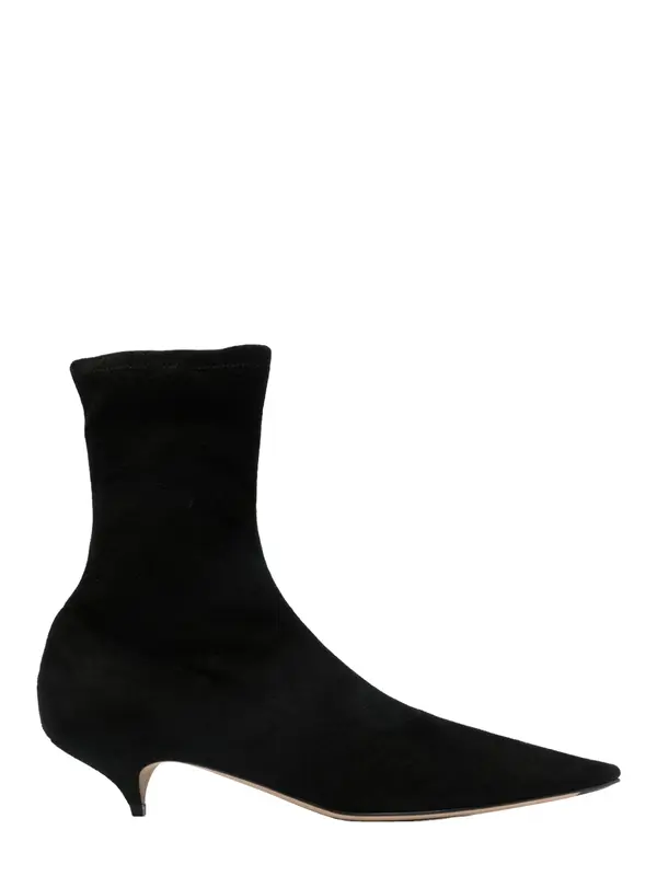 THE ROW 35mm Liisa Suede Boots - Black