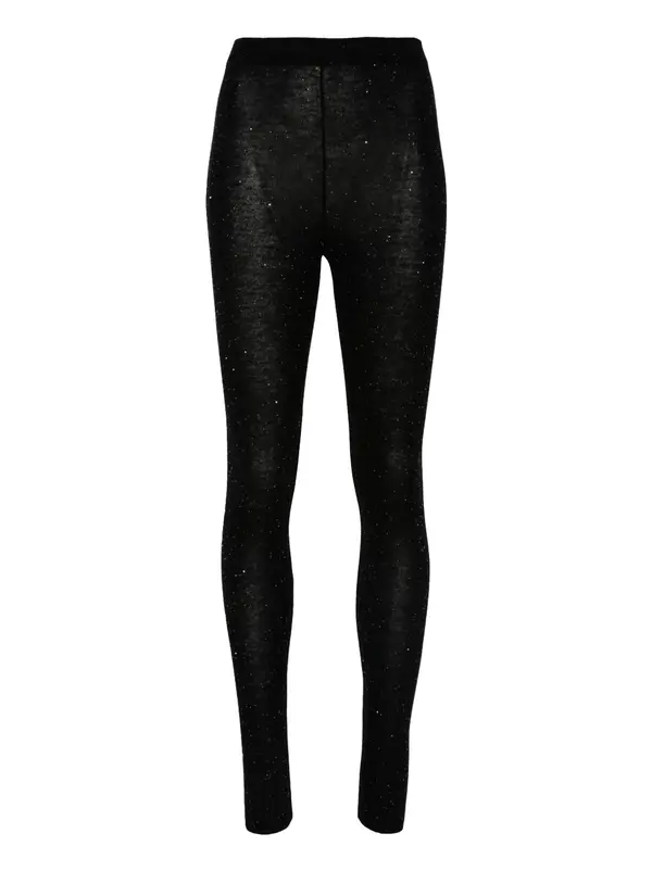 Fabiana Filippi Sequin-embellished Leggings - Black