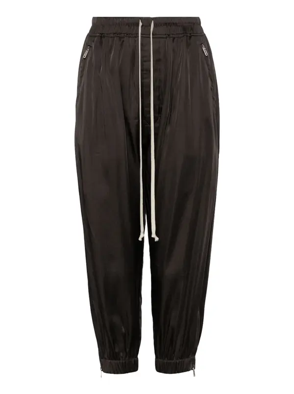 Rick Owens Cropped Track Pants - Black