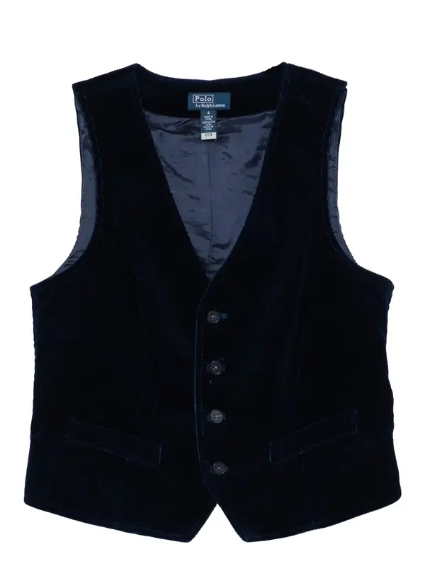 Ralph Lauren Corduroy Waistcoat - Blue