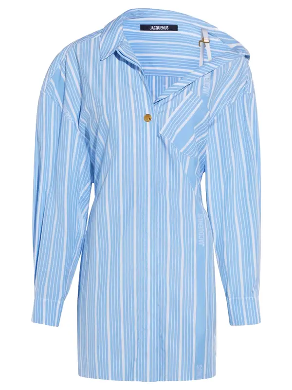 Jacquemus Striped Mini Dress - Blue