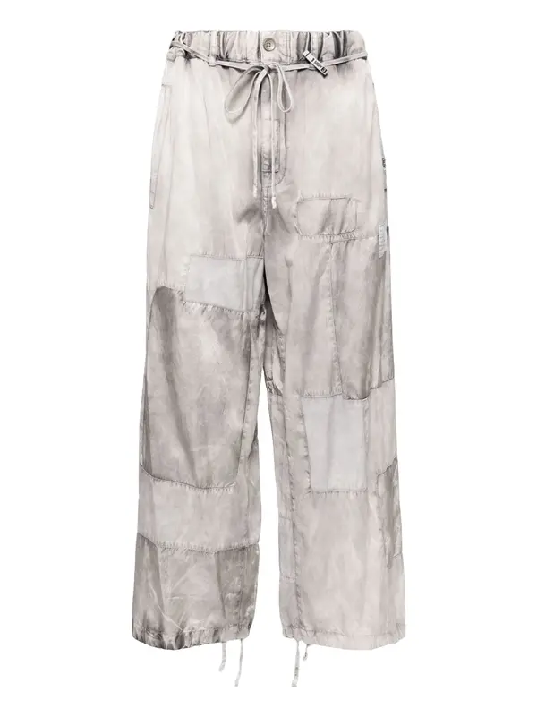 Mihara Yasuhiro Repair Satin Pants - Grey