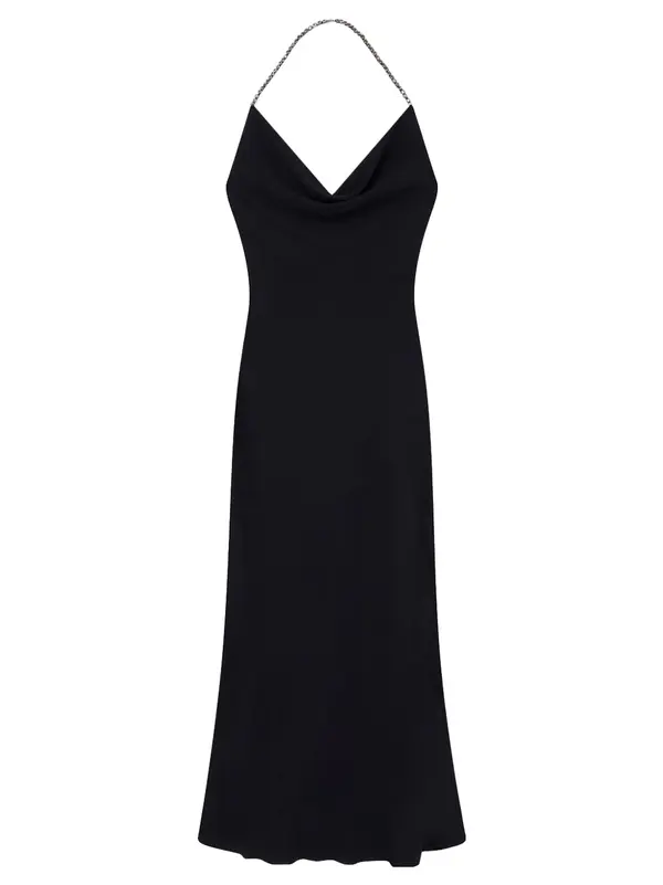 Stella McCartney Crystal-embellished Halterneck Dress - Black