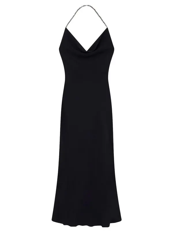 Stella McCartney Crystal-embellished Halterneck Dress - Black