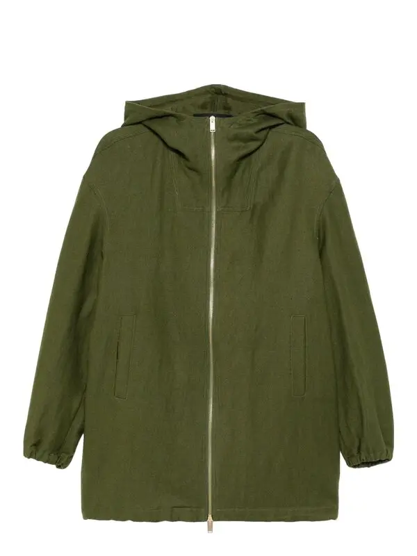 Fabiana Filippi Hooded Windbreaker - Green