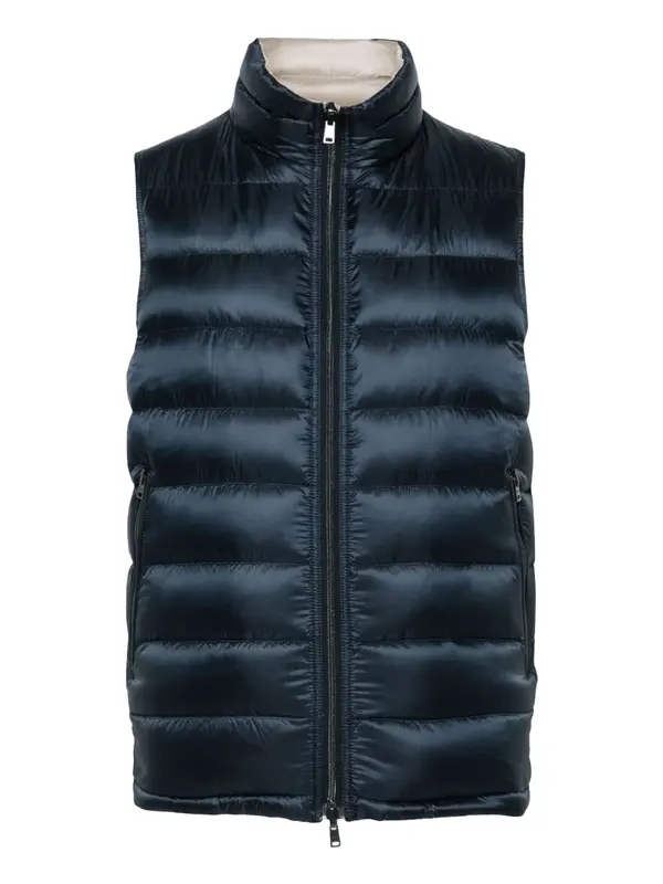 Herno Reversible Goose Down Gilet - Blue
