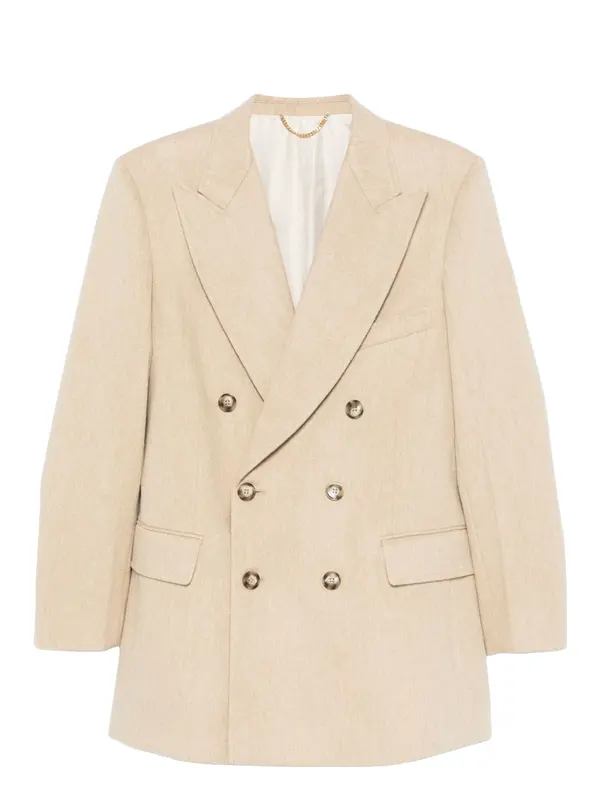 Victoria Beckham Peak-lapel Blazer - Neutrals