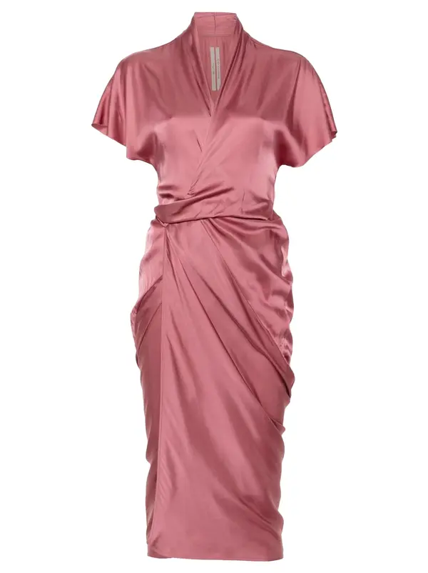 Rick Owens Wrap Maxi Dress - Pink