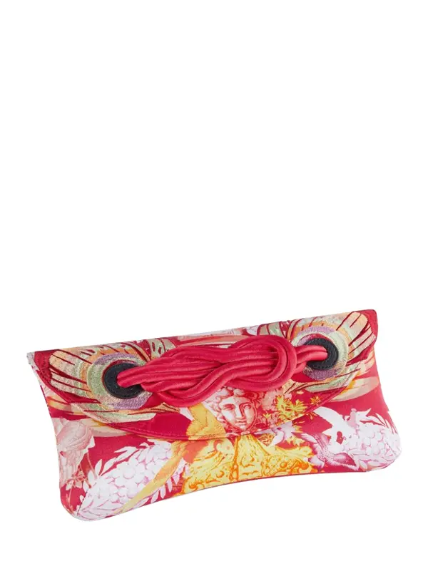Shanghai Tang X Jacky Tsai Flower Dragon Clutch - Red