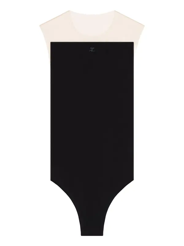 COURREGES Illusion Bodysuit - Black