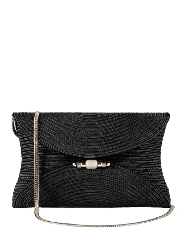 Shanghai Tang Braided Clutch - Black