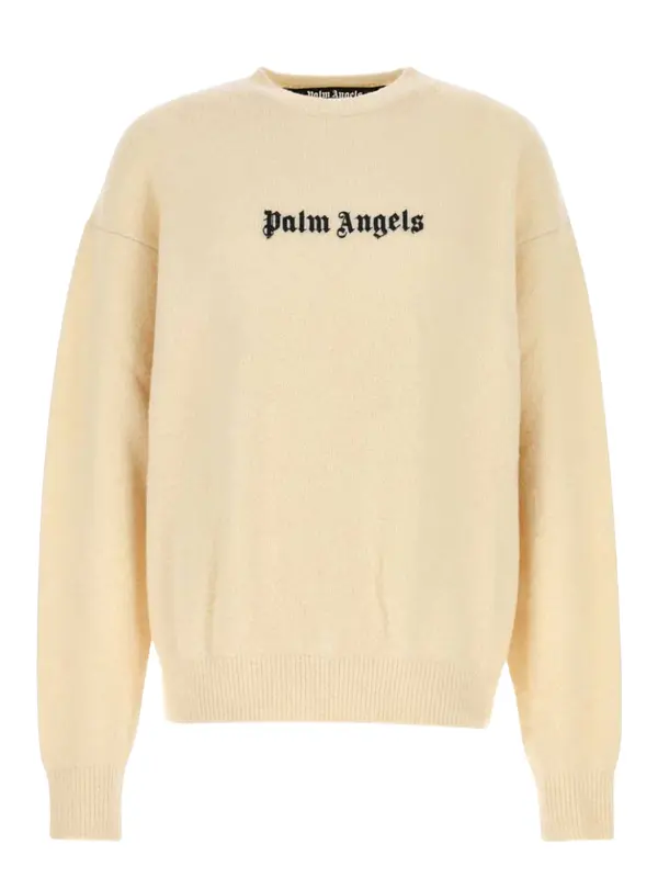 Palm Angels Logo-print Jumper - Neutrals