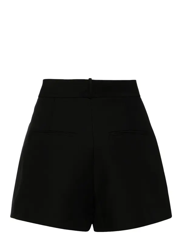 Dice Kayek High-waisted Straight Hem Shorts - Black