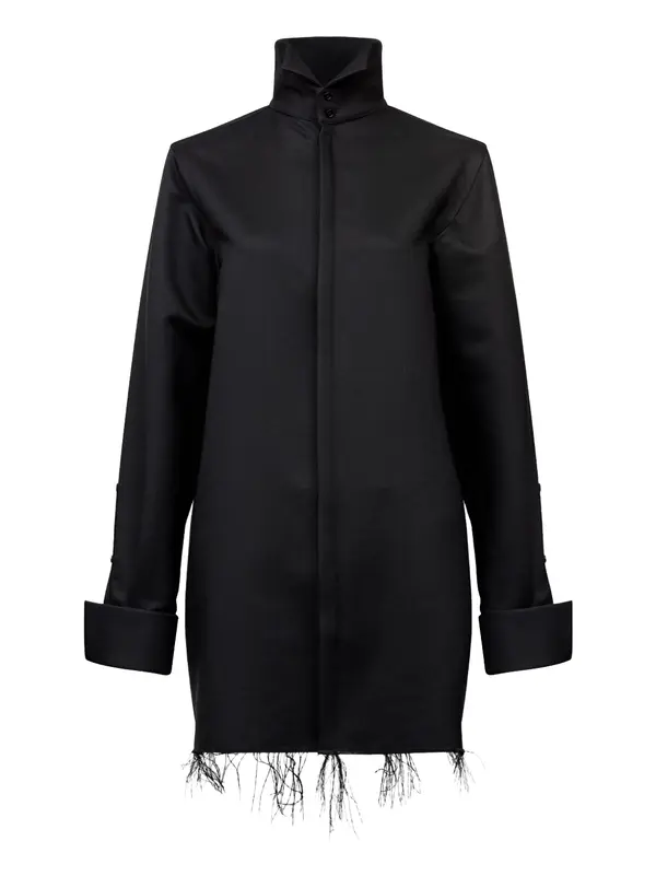 MAISON MARGIELA Frayed-hem Shirt - Black