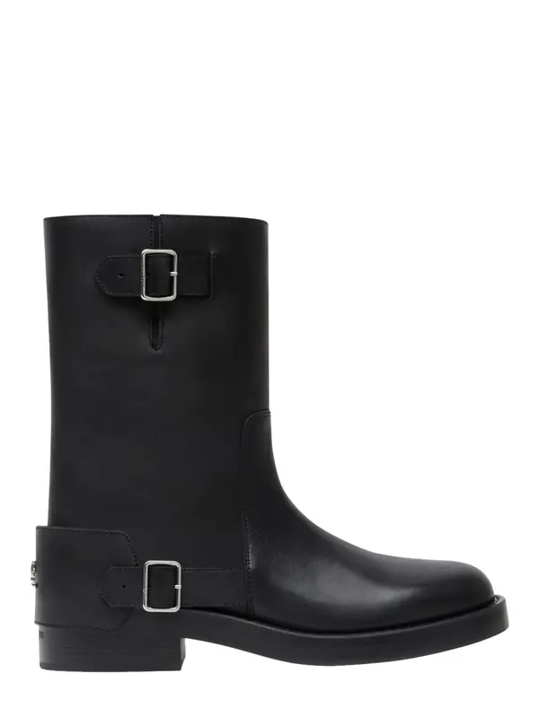 COURREGES Americana Leather Boots - Black