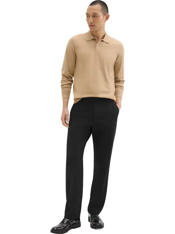 Theory Straight-leg Trousers - Black