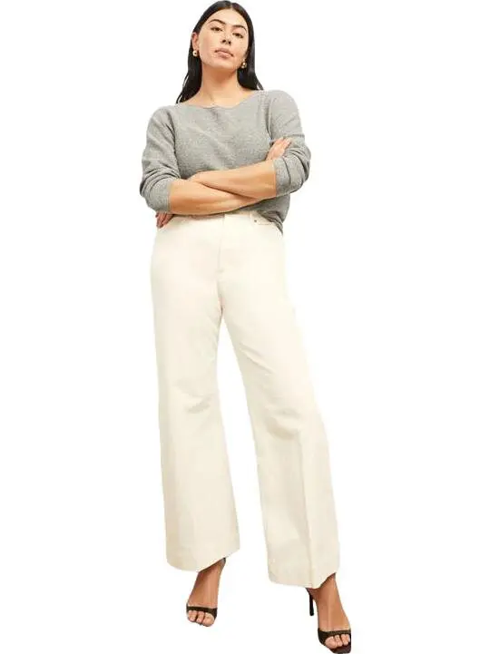 M.M.LAFLEUR Milo Wide Leg Jean - Bright Ivory