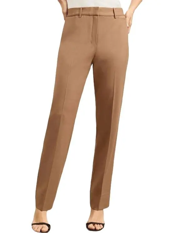 M.M.LAFLEUR Smith Italian Wool Twill Straight Trousers - Saddle
