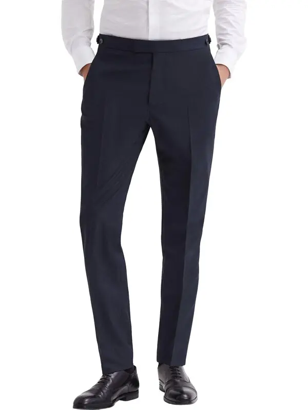 REISS Hope Modern Fit Travel Trousers - Navy