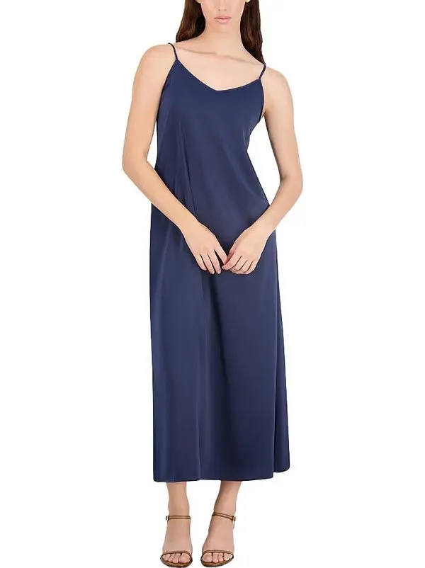 POINT A-line Slip Dress - Navy