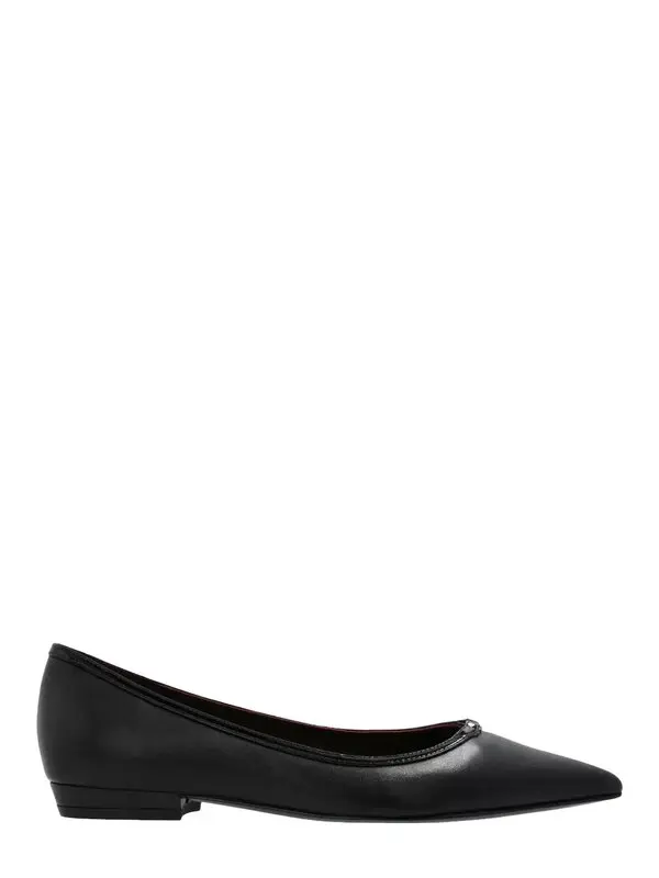 Tory Burch Double T-plaque Ballerinas - Black