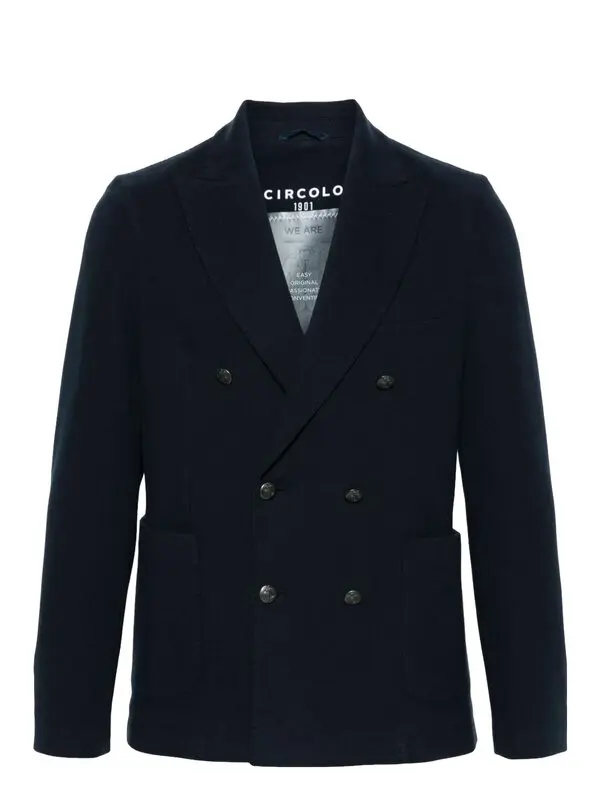 CIRCOLO 1901 Double-breasted Blazer - Blue