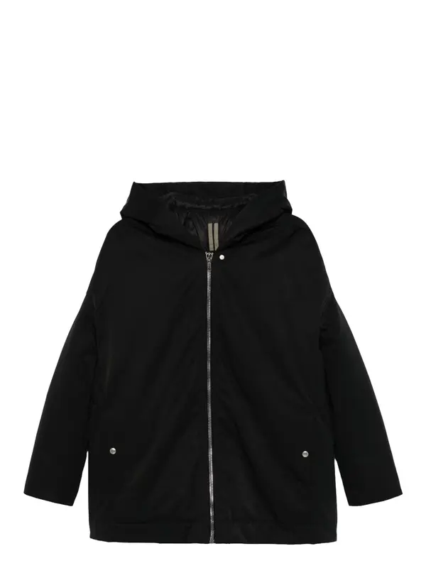 Rick Owens Hooded Peter Coat - Black