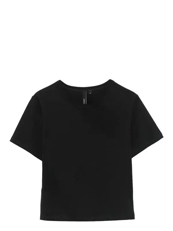 ENTIRE STUDIOS Jersey Cropped T-shirt - Black