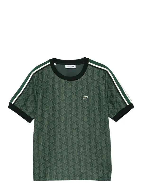 Lacoste Monogram-jacquard T-shirt - Green