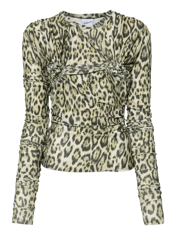 Vaquera Leopard-print T-shirt - Neutrals
