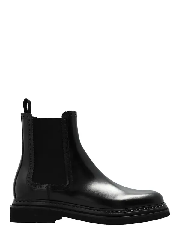 Dolce & Gabbana Perforated-detail Chelsea Boots - Black