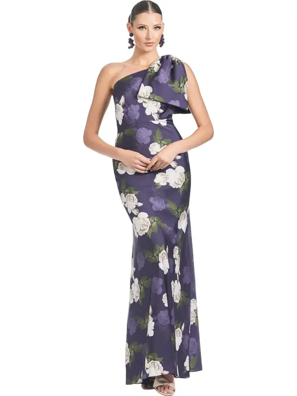 Sachin & Babi Aubrey Printed Gown - Twilight Blooms