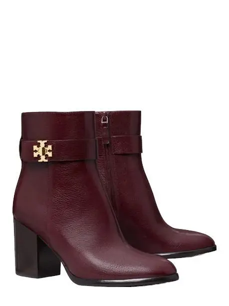Tory Burch T Lock Bootie - Dark Carmine