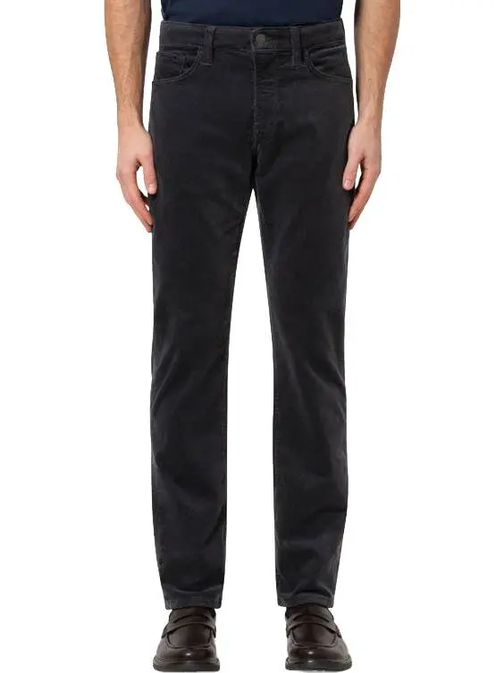 34 Heritage Charisma Relaxed Fit Stretch Corduroy Pants - Charcoal Cord