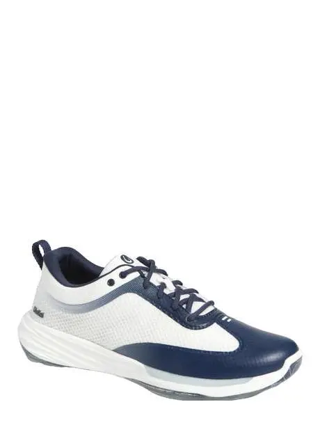 Olukai Mākena Golf Sneakers - Bright White / Mood Indigo