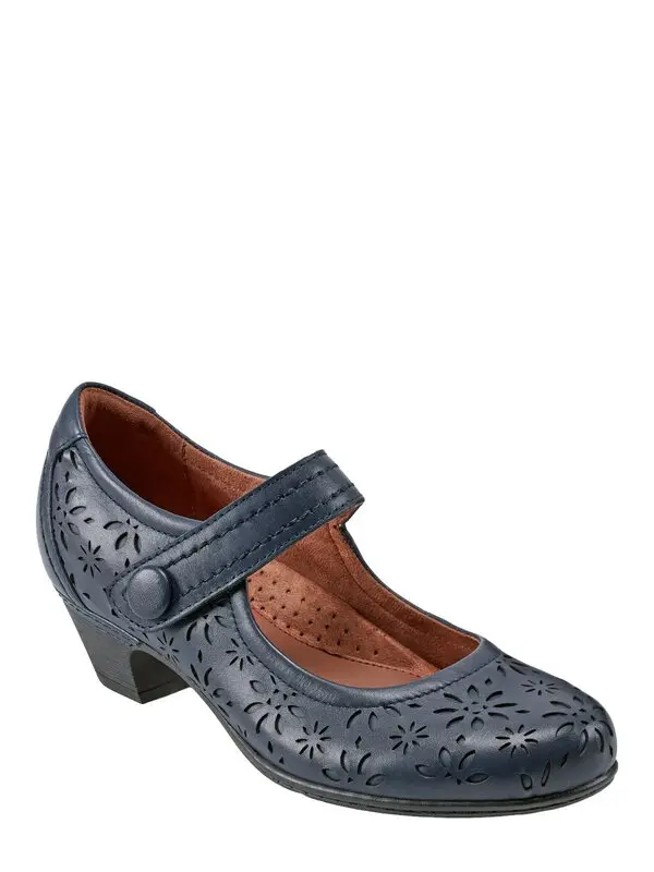 ROCKPORT COBB HILL Alesia Mary Jane Pumps - Dark Blue