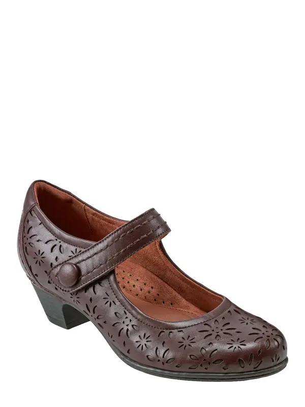 ROCKPORT COBB HILL Alesia Mary Jane Pumps - Dark Red