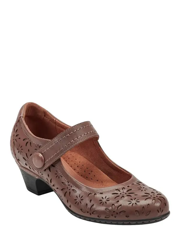 ROCKPORT COBB HILL Alesia Mary Jane Pumps - Light Brown