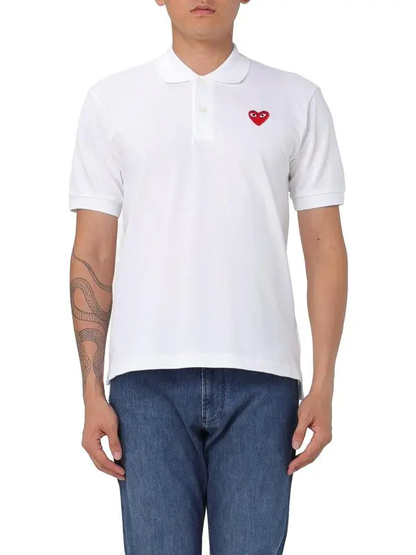 Play Comme Des Garcon Polo Shirt - White