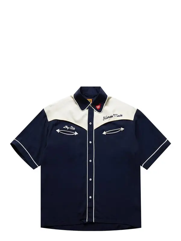 HUMAN MADE Western Short-sleeve Shirt 'navy - Blue