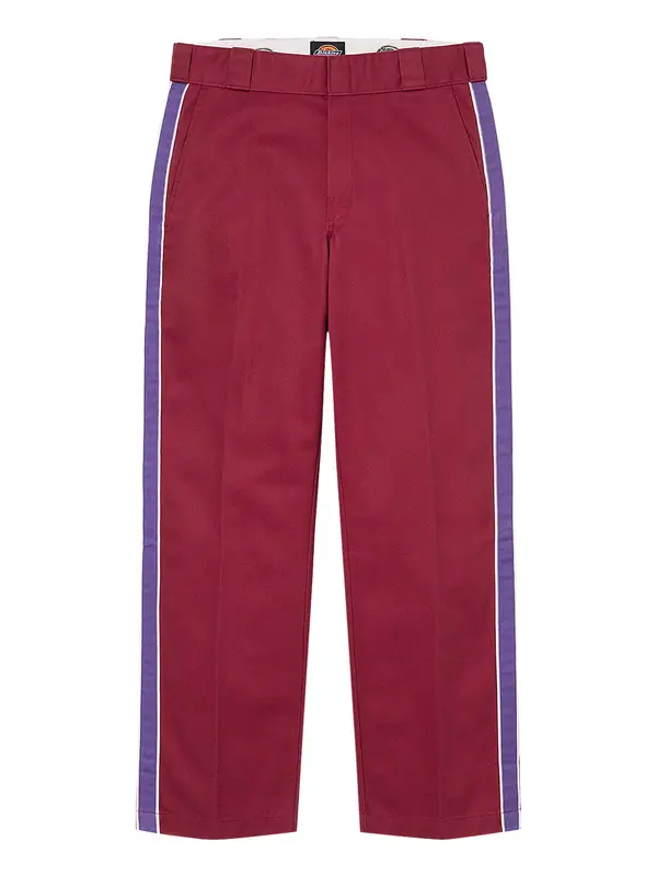 Supreme X Dickies Stripe 874 Work Pant 'maroon - Red
