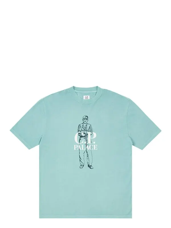 PALACE X C.p. Company Logo T-shirt - Blue