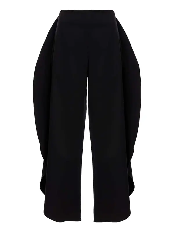 Alaïa Wool Grain De Poudre Balloon Pants - Black