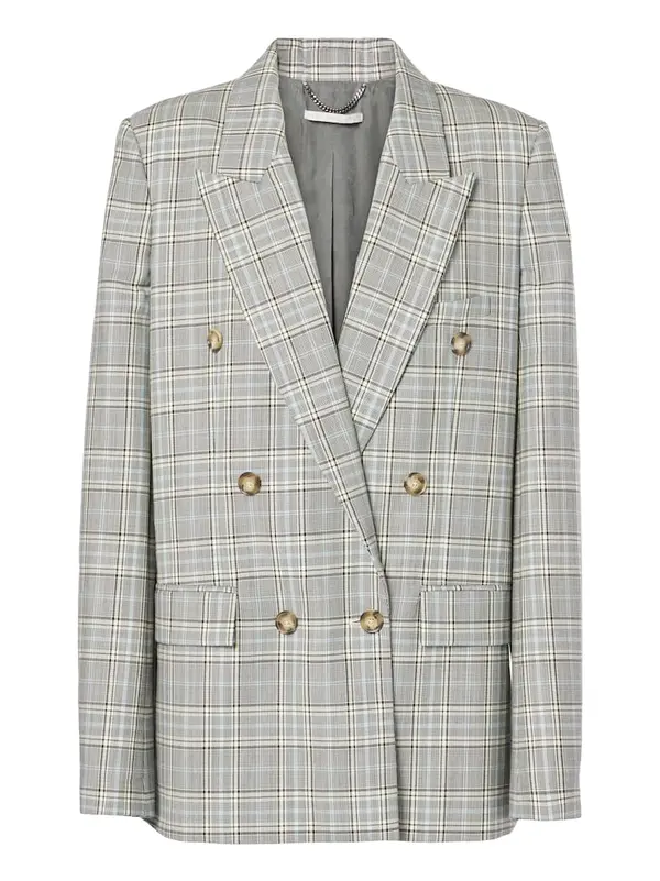 Stella McCartney Prince Of Wales Check Wool Blazer - Multicoloured