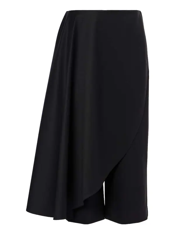 Alaïa Wool Skirt Pants - Black