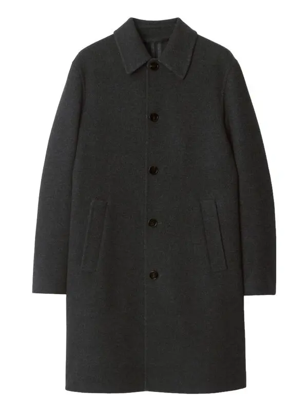 Burberry Mid-length Wool Car Coat - Charcoal Grey