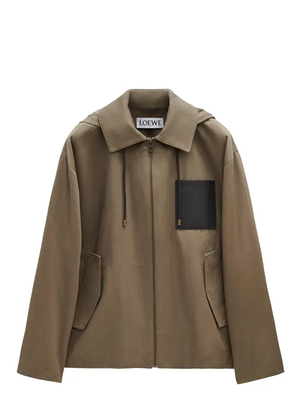 Loewe Pocket-detail Hooded Jacket - Green