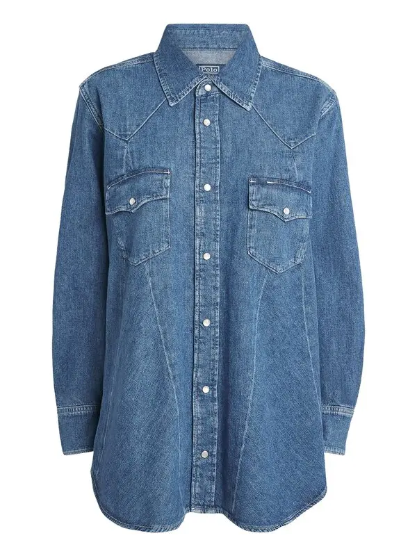 Polo Ralph Lauren Denim Western Shirt - Blue